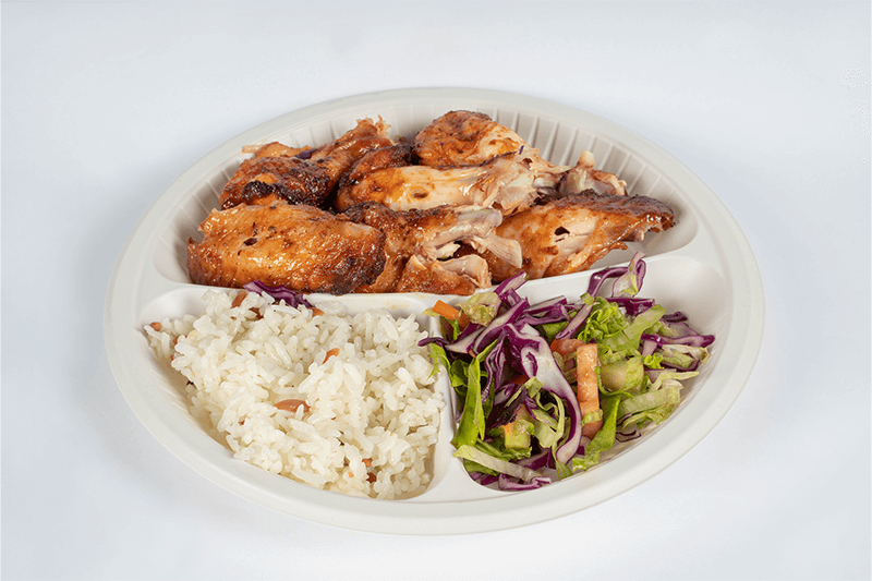 BPA Free 3-Compartment Round Plate – 23CM BPCR2330 – Bioplatepack