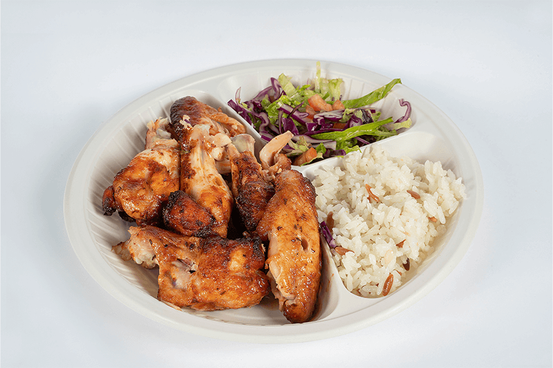 BPA Free 3-Compartment Round Plate – 23CM BPCR2330 – Bioplatepack