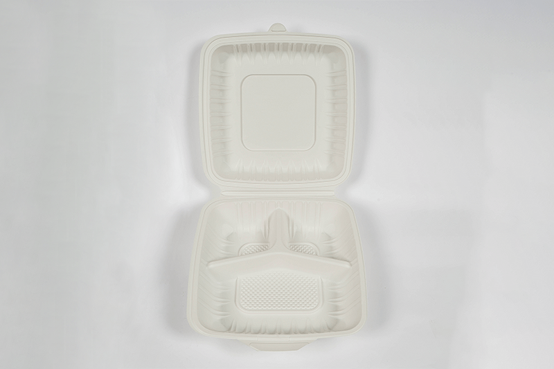 BPA Free 3-Compartment Lidded Plate BPCS2424 – Bioplatepack